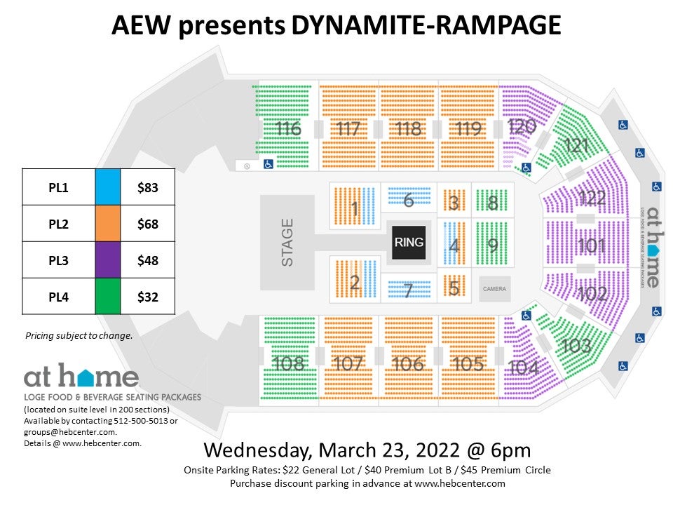 Two great tickets to AEW tonight in Cedar Park : r/AEWOfficial